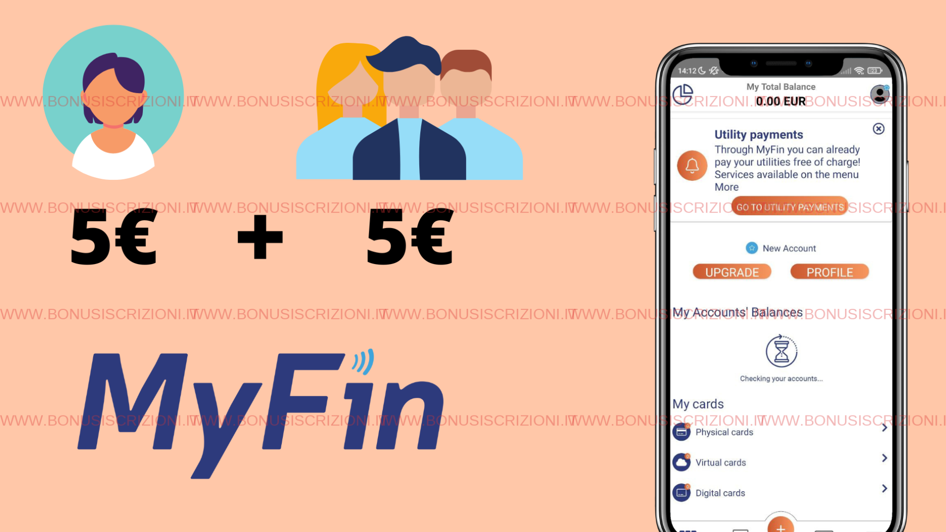 MYFIN: 5€ per Te + 5€ per Ogni Amico - Bonus Iscrizioni